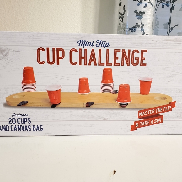 Wembley | Games | Wembley Mini Drink Flip Cup Drinking Game Wooden ...